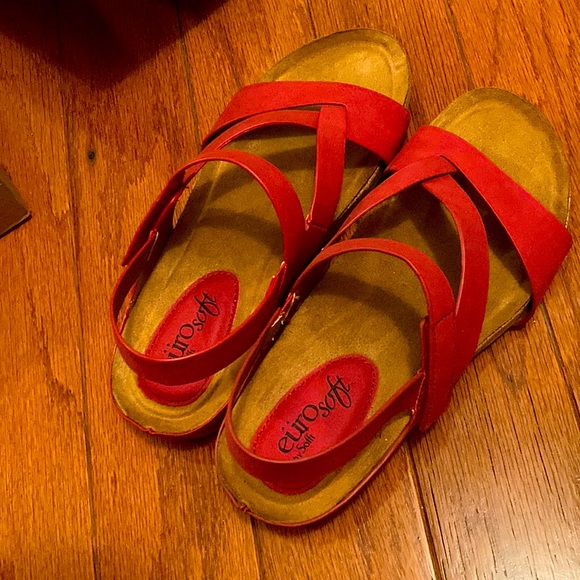 Eurosoft | Shoes | Nwt Eurosoft Gianetta Red Women Sandal | Poshmark